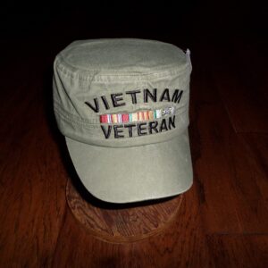 Vietnam Veteran Flat Top OD Green Low Profile Cap