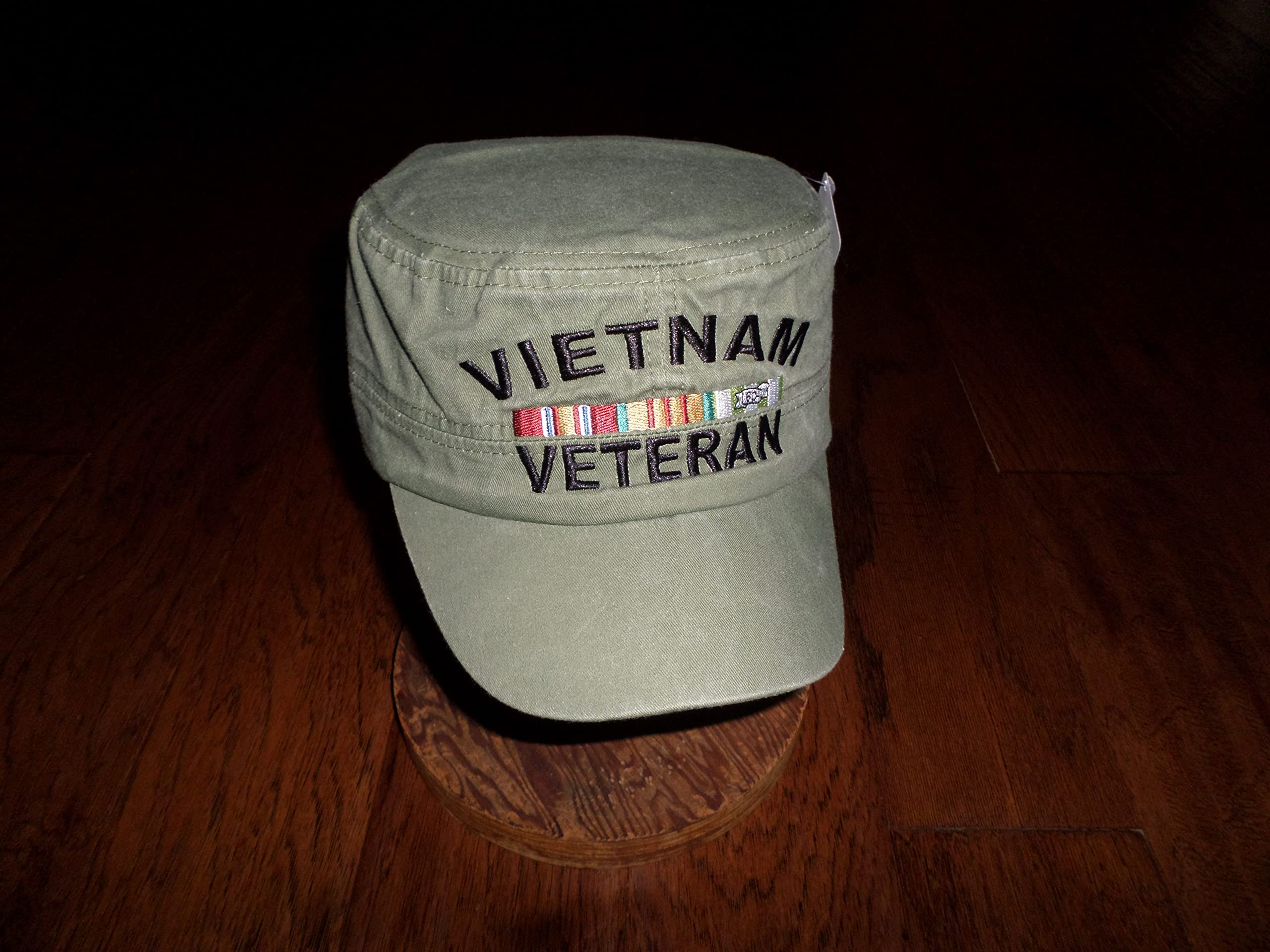 Vietnam Veteran Flat Top OD Green Low Profile Cap