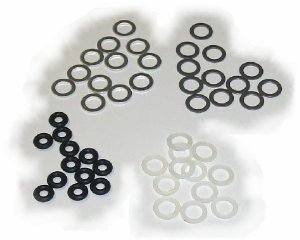 arrow point & broadhead lock washers - by cir-cut archery products - 1 dz. - (rubber)