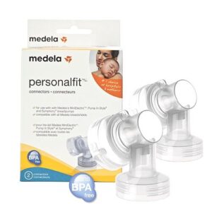 Medela PersonalFit Connector 2-Pack Use with Breast Shield Non retail package #87071