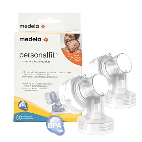 Medela PersonalFit Connector 2-Pack Use with Breast Shield Non retail package #87071