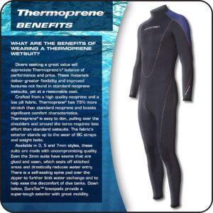 Henderson Thermoprene 5mm Men's Jumpsuit (Back Zip) - Black/Blue - 2X-Large Tall