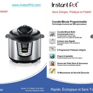 Instant Pot Lux 6-in-1 Electric Pressure Cooker, Slow Cooker, Rice Cooker, Steamer, Saute, and Warmer|6 Quart|12 One-Touch Programs