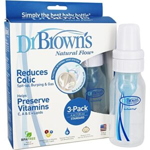 Dr. Brown's Natural Flow Standard Polypropylene Bottle (4 oz) - 3 Pack