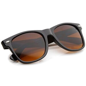 Blue Blocking Driving Wayfarers Sunglasses Amber Tinted Lens 8451