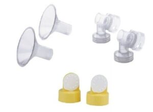 medela breast shields, connectors, valves and membranes (24mm shields)