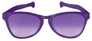 amscan 259769.14 purple jumbo glasses, 1ct, 11"