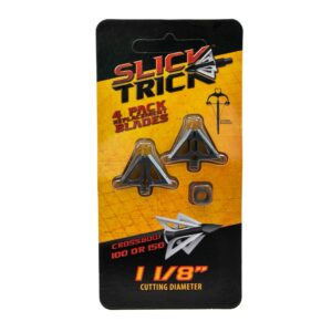 slick trick broadhead 1-1/8 xbow blades 100/125 gr 4 pack