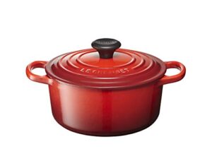 le creuset enameled cast iron signature round dutch oven, 2 qt., cerise