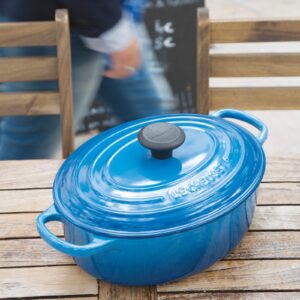 Le Creuset Enameled Cast Iron Signature Oval Dutch Oven, 5 qt. , Flame