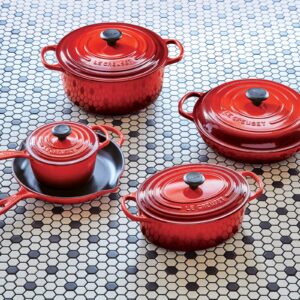 Le Creuset Enameled Cast Iron Signature Oval Dutch Oven, 9.5 qt., Cerise