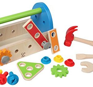 Hape Fix It Kid's Wooden Tool Box and Accessory Play Set