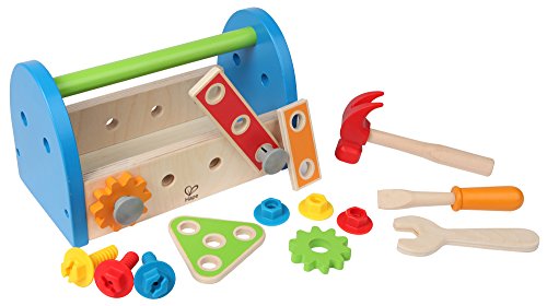 Hape Fix It Kid's Wooden Tool Box and Accessory Play Set