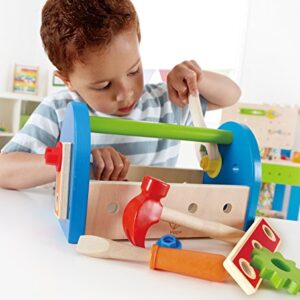 Hape Fix It Kid's Wooden Tool Box and Accessory Play Set