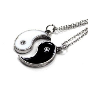 goldfinger jewelry yin and yang friendship necklace set