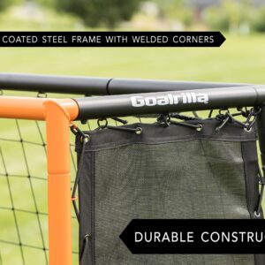 Goalrilla Striker Soccer Rebound Trainer with Double-Sided, Ultra-Responsive Rebounding Net and Goal, Large