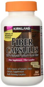 kirkland signature kirkland fiber capsules, 2 pack (360 capsules each)