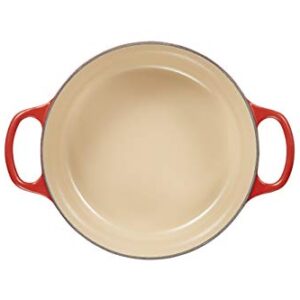 Le Creuset Enameled Cast Iron Signature Round Dutch Oven, 4.5 qt., Cerise