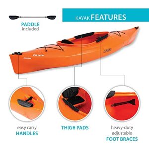 Lifetime 90321 Glide 98 Sit-in Kayak, Paddle Included