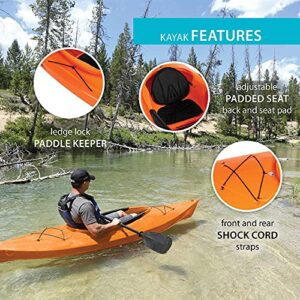 Lifetime 90321 Glide 98 Sit-in Kayak, Paddle Included