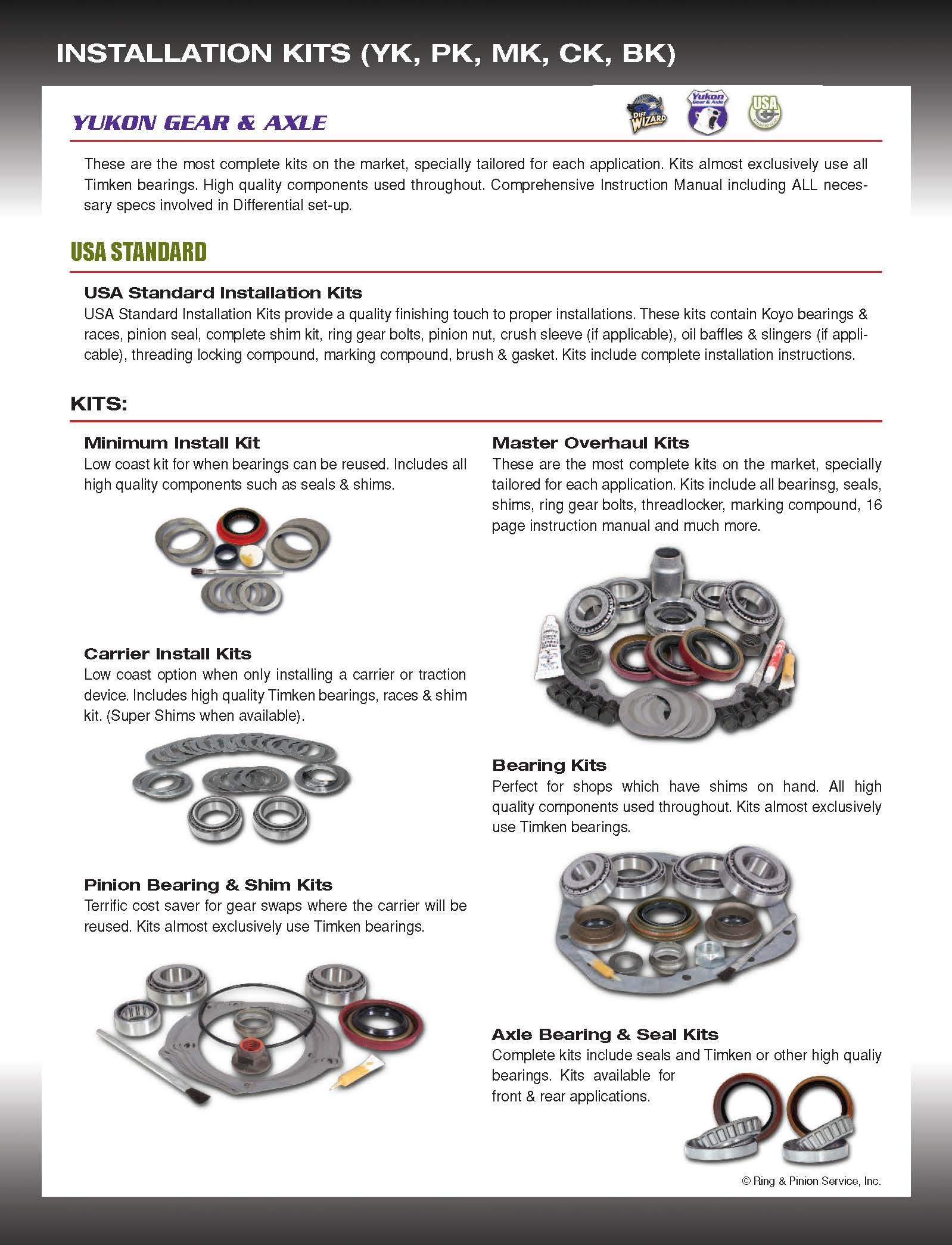 Yukon Gear Yukon YKF10.5-A Master Overhaul Kit for Ford 10.50