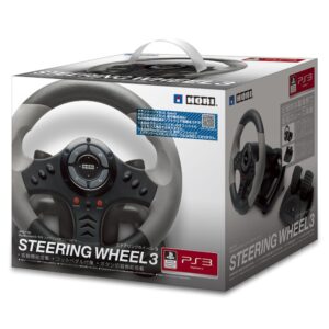 hori steering wheel 3 sce official licensed product for playstation 3