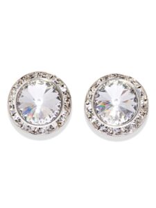 dasha 20mm pierced crystal performance earrings crystal 2708