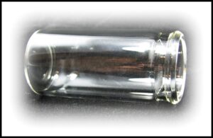 "medicine vial" 2 1/4-inch glass guitar slide - a classic slide style for playing the blues