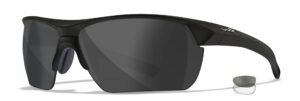 wiley x 4004 guard advanced glasses smoke grey clear lenses matte black frame