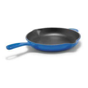 le creuset enameled cast-iron 11-3/4-inch skillet with iron handle, marseille