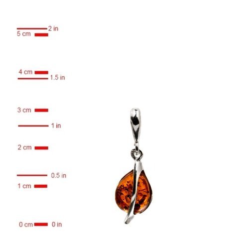 Sterling Silver Amber New Look Pendant