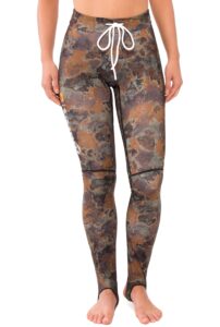 mares men's instinct rash guard pant, camo brown, small