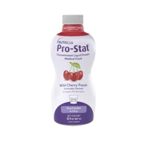 pro-stat concentrated liquid protein medical food - wild cherry punch flavor, 30 fl oz bottle