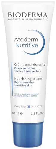 Bioderma - Atoderm - Nutritive - Nourishing Face Cream - Soothes Discomfort - Face Moisturizer for Dry to Very Dry Sensitive Skin, 1.33 Fl Oz (Pack of 1)