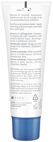 Bioderma - Atoderm - Nutritive - Nourishing Face Cream - Soothes Discomfort - Face Moisturizer for Dry to Very Dry Sensitive Skin, 1.33 Fl Oz (Pack of 1)