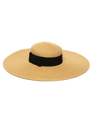 San Diego Hat Company Women's Floppy SPF 50+ Sun Hat, Camel, One Size