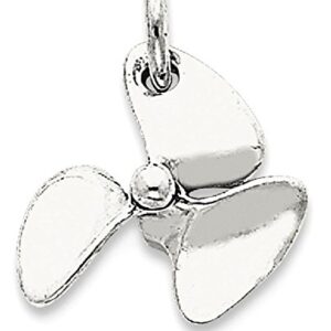 IceCarats 925 Sterling Silver Vintage Boat Fishing Propeller Necklace Charm Pendant 20mm x 16mm Only