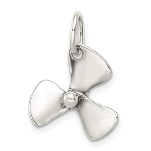 IceCarats 925 Sterling Silver Vintage Boat Fishing Propeller Necklace Charm Pendant 20mm x 16mm Only