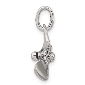 IceCarats 925 Sterling Silver Vintage Boat Fishing Propeller Necklace Charm Pendant 20mm x 16mm Only