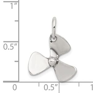 IceCarats 925 Sterling Silver Vintage Boat Fishing Propeller Necklace Charm Pendant 20mm x 16mm Only