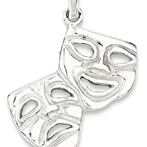 IceCarats 925 Sterling Silver Comedy Tragedy Necklace Charm Pendant Only