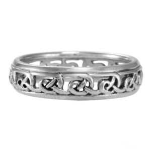 Celtic Infinity Knot Band Ring for men or women (available sz 4-15) sz 15