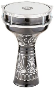 meinl percussion darbuka egyptian goblet drum, hand engraved — made in turkey — synthetic head, 2-year warranty (he-124)