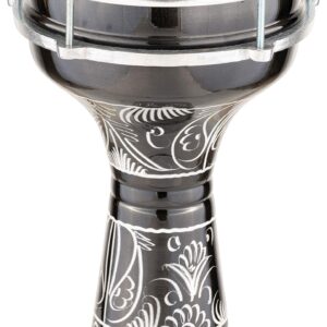 Meinl Percussion Darbuka Egyptian Goblet Drum, Hand Engraved — Made in Turkey — Synthetic Head, 2-Year Warranty (HE-124)