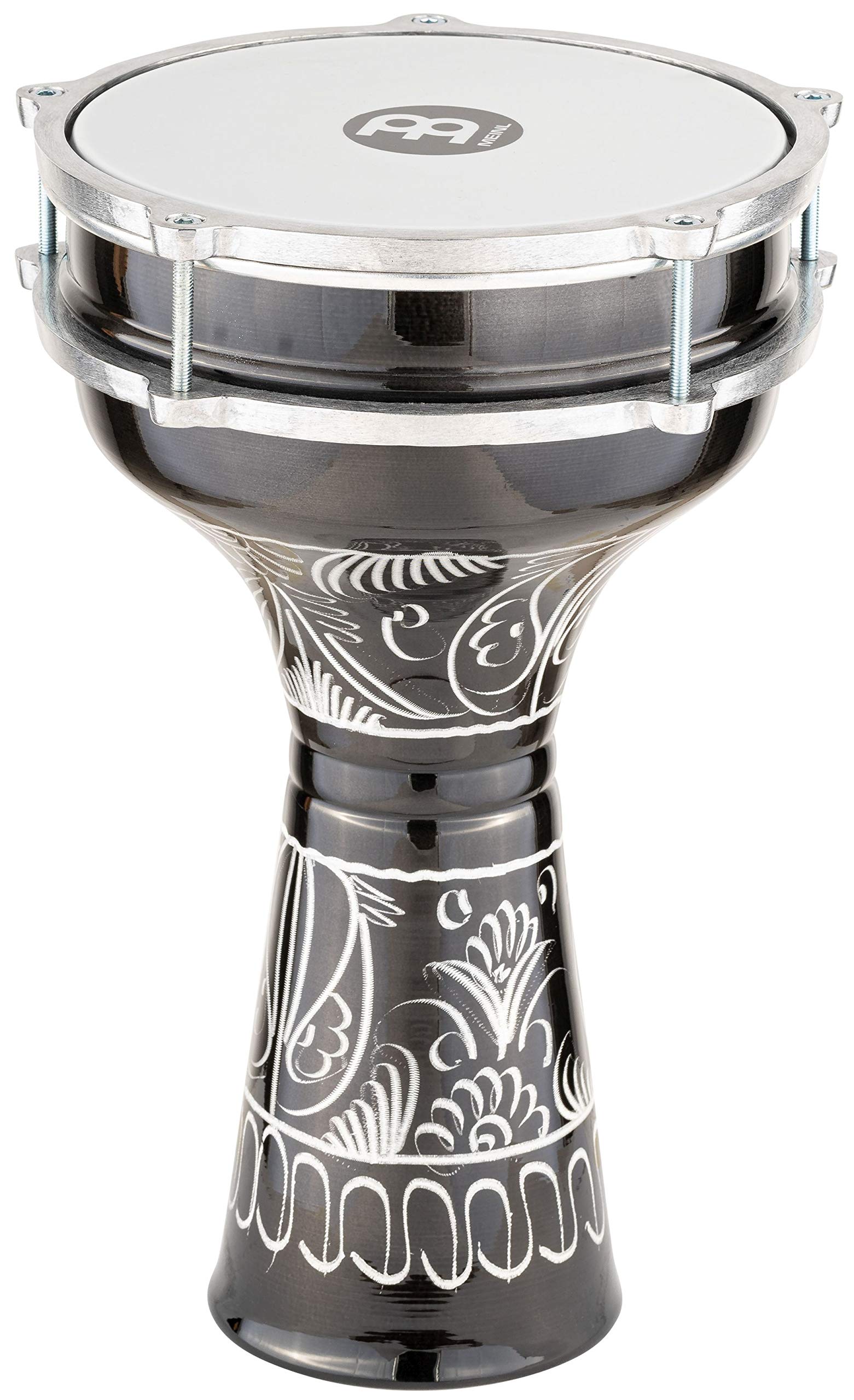 Meinl Percussion Darbuka Egyptian Goblet Drum, Hand Engraved — Made in Turkey — Synthetic Head, 2-Year Warranty (HE-124)