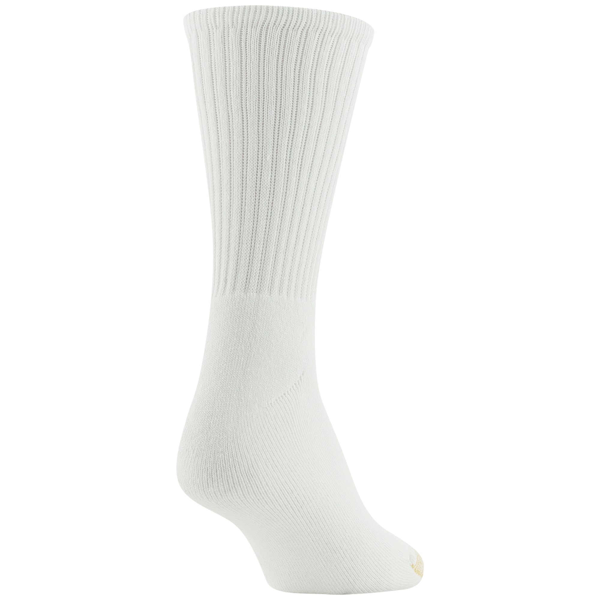 GOLDTOE Women's Ultratec Crew Socks, 3-Pairs, White, Medium