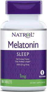 natrol melatonin tablets 1mg, 90 count