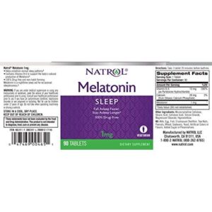 Natrol Melatonin Tablets 1mg, 90 Count