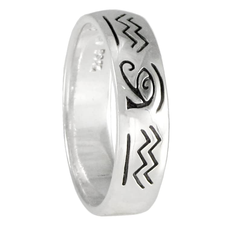 Moonlight Mysteries Silver Eye of Horus Ra Udjat Egyptian Ring for men or women (available 4-15) sz 8