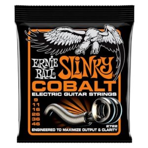 ernie ball hybrid slinky cobalt electric guitar strings - 9-46 gauge